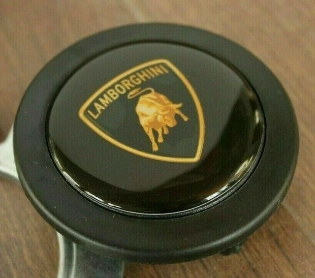 HORN BUTTON FITS For LAMBORGHINI Badge Fits MOMO SPARCO RAID Steering ...