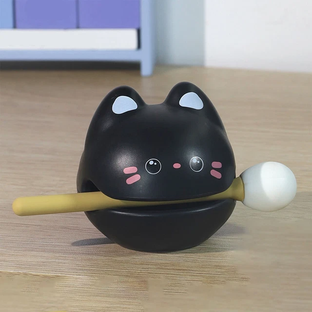 WOODEN FISH TEMPLE Block With Mallet Small Zen Percussion Musical Toy ...