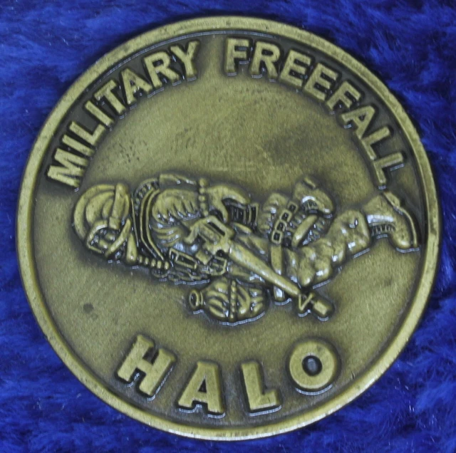 US ARMY SPECIAL Operations Forces Military Freefall HALO Challenge Coin ...