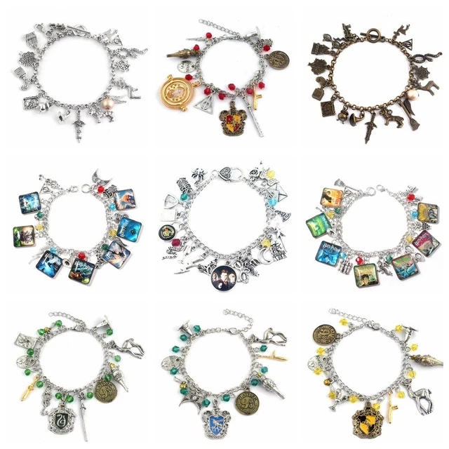 LO ÚLTIMO PULSERA Harry Potter Chapada en Plata/Dorado Dije Regalo Perfecto AU Stock EUR 7,43 ...