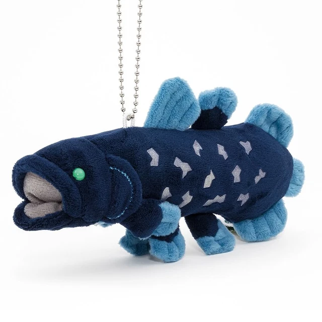 COLORATA COELACANTH PLUSH Mascot Realistic Deep Sea Animal Keychain ...