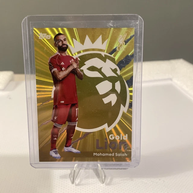 TOPPS 2026 PREMIER League Gold Lion Card Mohamed Salah, Liverpool £7.59 ...