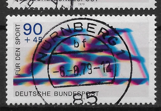 BUND 1979 O Satz Mi 1009-10 Sport Sporthilfe Zweier-Canadier Handball ...