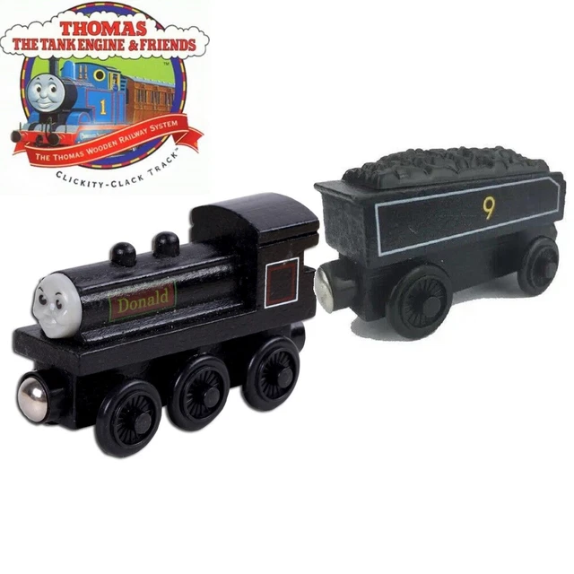 2X DONALD TRAM Thomas & Friends Wooden Magnetic Railway Train Engine ...