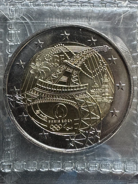 PIÈCE 2 EUROS jo 2024 JEUX OLYMPIQUES DE PARIS 2024 PIÈCE- Neuve EUR 2,00 - PicClick FR