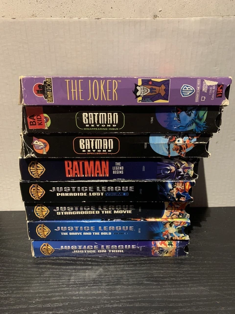 BATMAN DC JUSTICE League VHS lot 8 cartoon animated, beyond Joker £39. ...