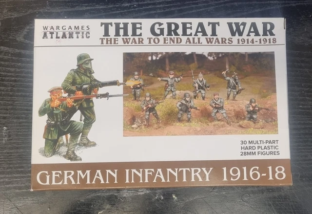 WARGAMES ATLANTIC 28MM German Infantry 1914-18German Infantry 1914-18 £ ...