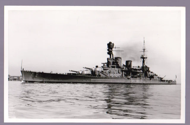 HMS REPULSE WW2 Battlecruiser Royal Navy PC-size RP Card EUR 14,47 ...