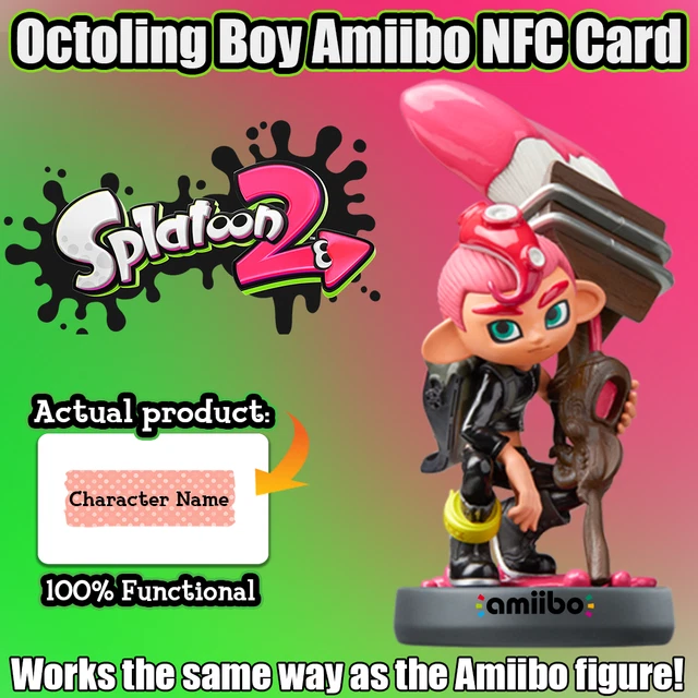 CARTE SPLATOON OCTOLING Boy NFC Splatoon 2 & 3 amibo 100 % fonctionnelle EUR 5,38 - PicClick FR