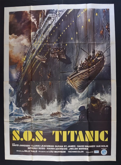 MANIFESTO SOS TITANIC Iceberg Sea William Hale Transatlantico A267 EUR ...