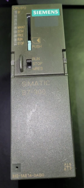 SIEMENS SIMATIC S7-300 32KB 24V DC CPU (6ES7312-1AE14-0AB0) EUR 50,00 ...