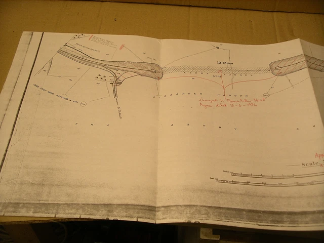 MIDLAND RAILWAY MAP/PLAN of Ashby De La Zouch Tunnel £5.50 - PicClick UK