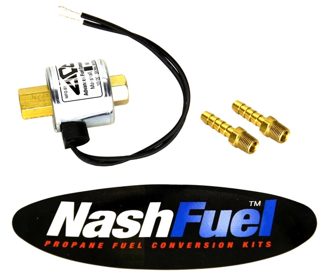 GASOLINE FUEL LOCK Off Valve 12 Volt Tractor Anti Drip Lockoff 12v ...
