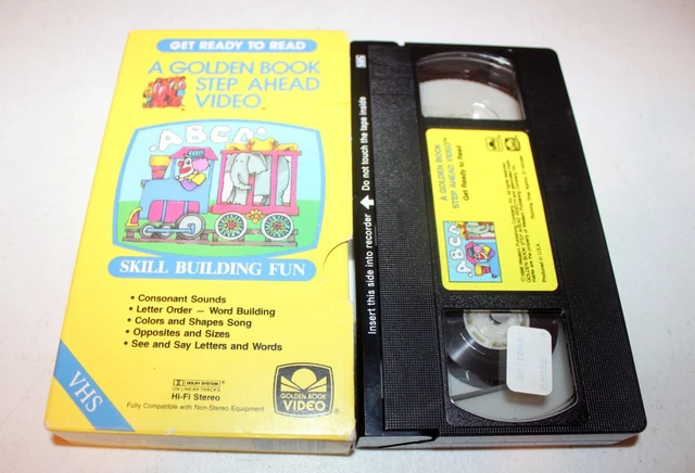 GET READY TO Read Golden Book Step Ahead Video: Skill Building Fun VHS ...
