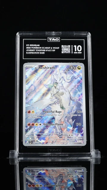 2025 POKEMON JTG En-Journey Together #167 N's Reshiram Tag 10 £131.74 ...
