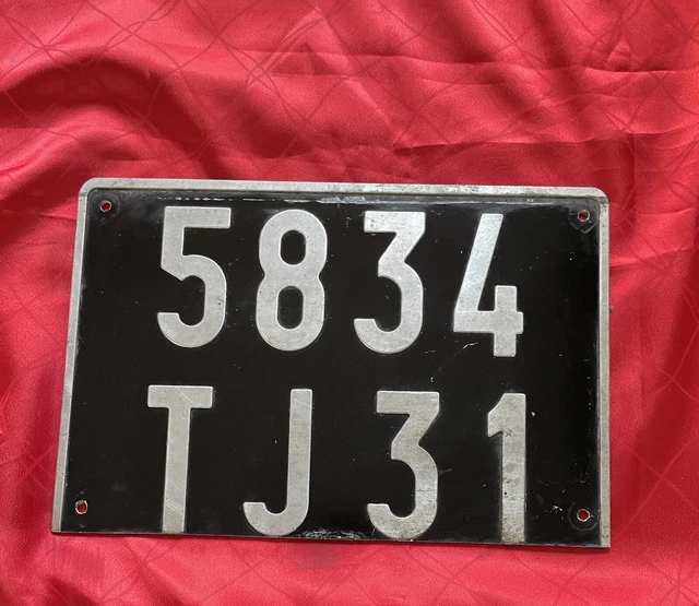 PLAQUE IMMATRICULATION ANCIENNE EUR 10,00 - PicClick FR
