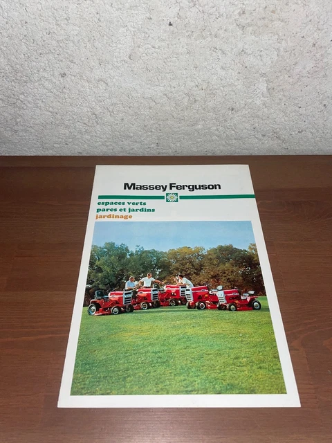 BROCHURE PROSPEKT PROSPECTUS TRACTEUR TONDEUSE MASSEY FERGUSON tractor-traktor EUR 24,73 ...