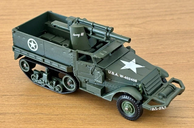 SOLIDO MILITAIRE WW2 U.S. Half-Track M3 T19 HMC obusier anti-chars de ...