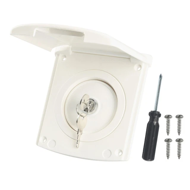 QUICK FILL MOTORHOME Water Inlet Large Diameter ABS Flip Lid for ...