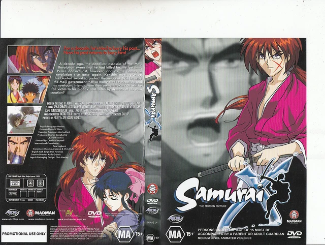 SAMURAI X-1997-ANIMATED[ENGLISH LANGUAGE Version]-Japan-1997-Movie-DVD ...