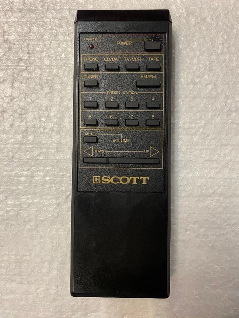 USED SCOTT RS500 Stereo Receiver Remote Control -TESTED WORKING- $19.99 ...