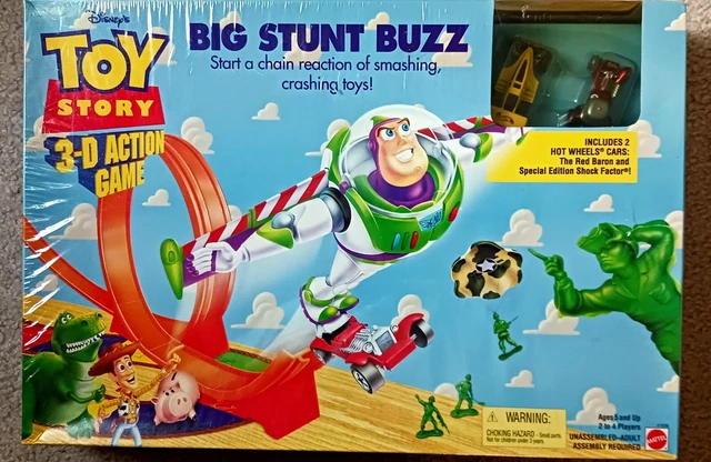TOY STORY BIG STUNT BUZZ/Hot Wheels 3-D Action Game! Factory Sealed ...