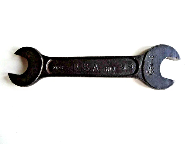 VINTAGE BSA NO.7 Open Ended Spanner Wrench 7/16 - 3/8 £7.99 - PicClick UK