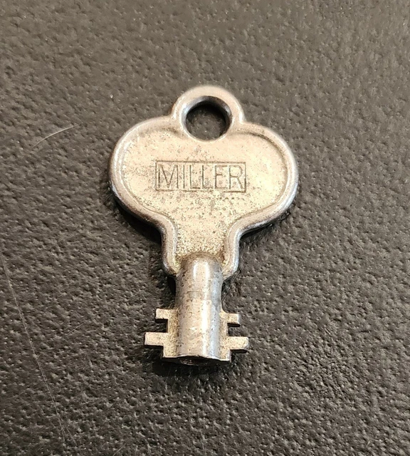 ANTIQUE MILLER HOLLOW Barrel Double Bit Key Vintage K1 £7.06 - PicClick UK