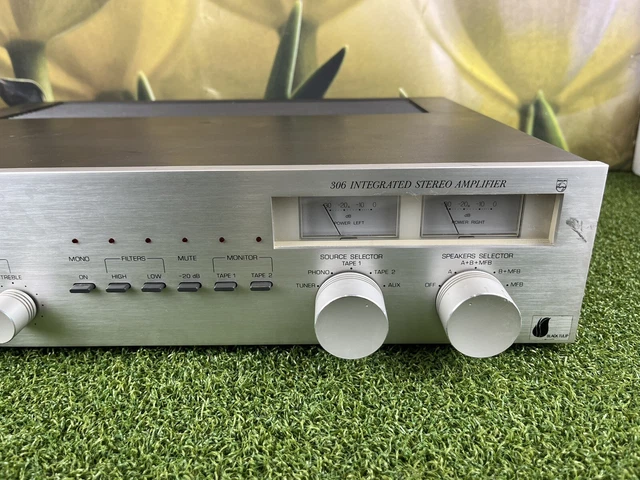 PHILIPS AH 306 Integrated Stereo Amplifier - Phono Stage - Black Tulip ...