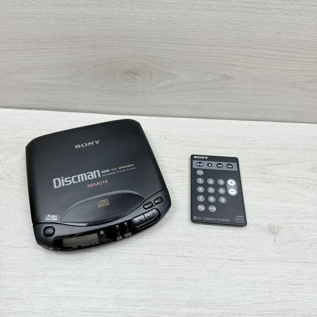 SONY DISCMAN PERSONAL Compact CD Player RARE REMOTE WALKMAN D-137CR ...