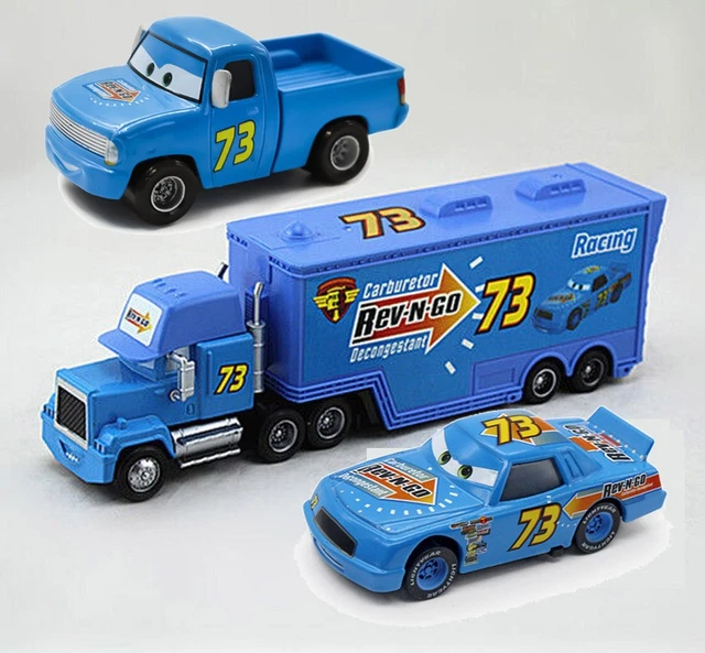 3 PACK MCQUEEN Model Car Disney Pixar Cars NO.73 Rev-N-GO Truck&Pickup ...