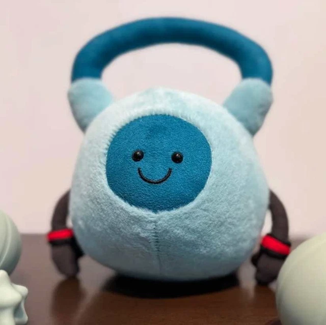 JELLYCAT KETTLEBELL AMUSEABLES Plush Toy brand new soft fitness gift ...