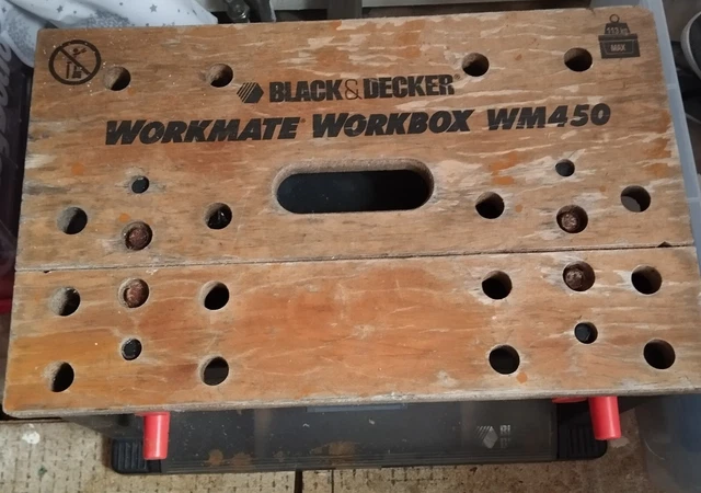 VINTAGE BLACK & DECKER WM450 Workmate Workbox, Step, Vice, Full Working ...