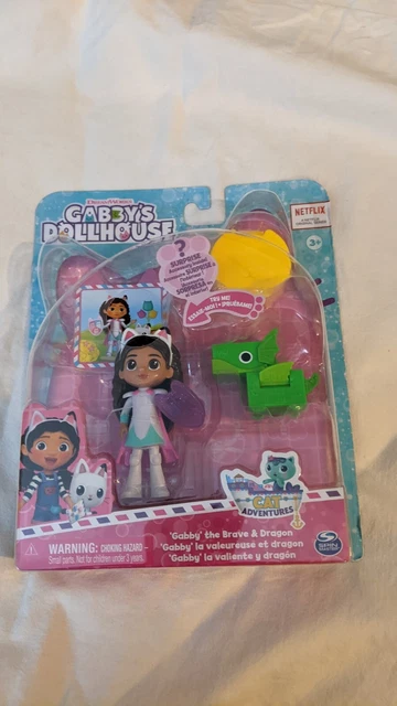 GABBY'S DOLLHOUSE: GABBY The Brave And Dragon Figure Play Set £9.99 ...