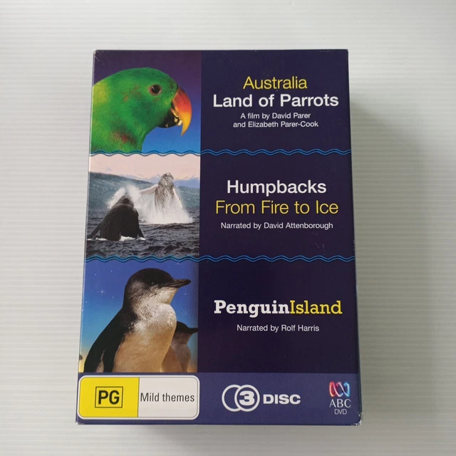 ABC NATURE DVD Box Set Land of Parrots Humpbacks Penguin Island Region ...