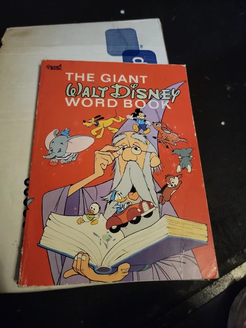 THE GIANT WALT DISNEY WORD BOOK Big Golden Press Book US Printing 1971 ...