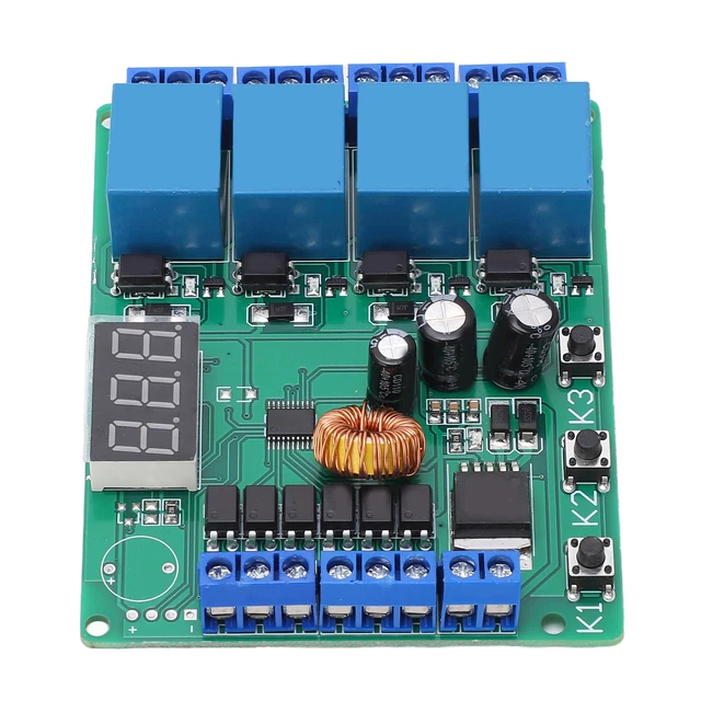 4 CHANNEL RELAY Module Four-Way Relay Module Programmable Trigger Delay Time £14.95 - PicClick UK