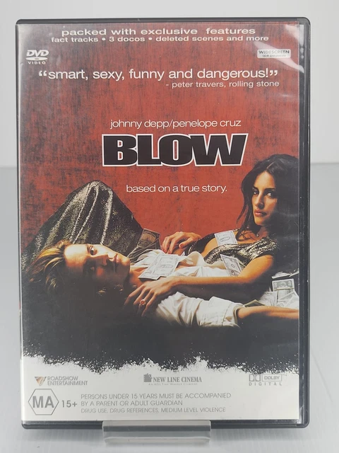 BLOW DVD, 2000 Johnny Depp, Penelope Cruz, Franka Potente, Rachel ...