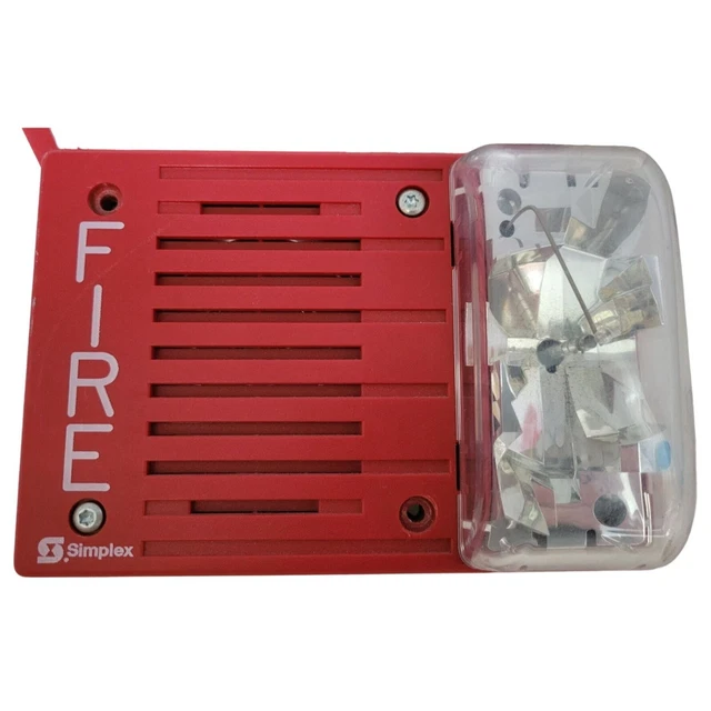 SIMPLEX 4903-9215 AUDIO Visual Horn Strobe 110CD Fire Alarm Wall Mount ...