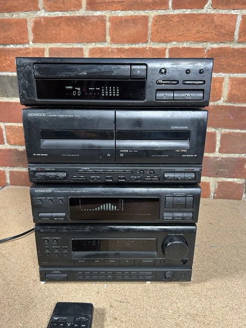 KENWOOD HI FI Stack System A-711L X-711 GE-711 DP-711 Radio CD Tape ...