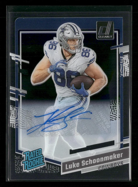 2023 PANINI CLEARLY Donruss football Luke goélette AUTO argent Prizm ...