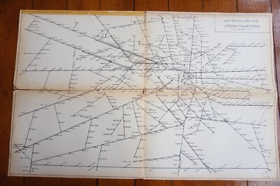 MAP OF BRITISH Railways Freight Lines London Connections Railway Route ...