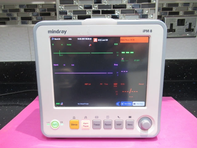 MINDRAY IPM-8 PORTABLE PATIENT CO2 MODULE ECG/EKG NIBP SPO2 TEMP ...