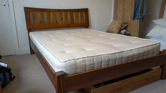 WARREN EVANS SOLID wood double bed £245.10 - PicClick UK