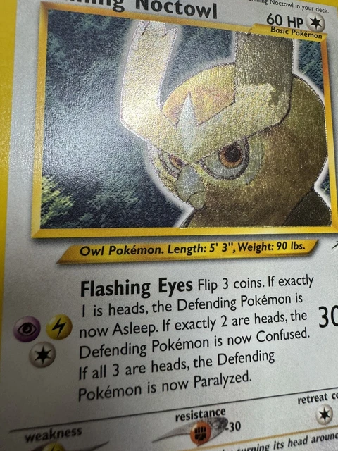 POKEMON TCG SHINING Noctowl Neo Destiny 110/105 Holo Rare (LP ...