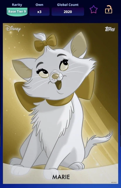 DISNEY TOPPS COLLECT Digital Card Tier 9 Base Commemorative Edition ...