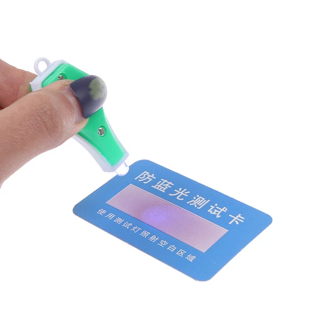 ANTI-BLUE LIGHT TEST Detection Card Blue Light Generator Anti-Radiation ...
