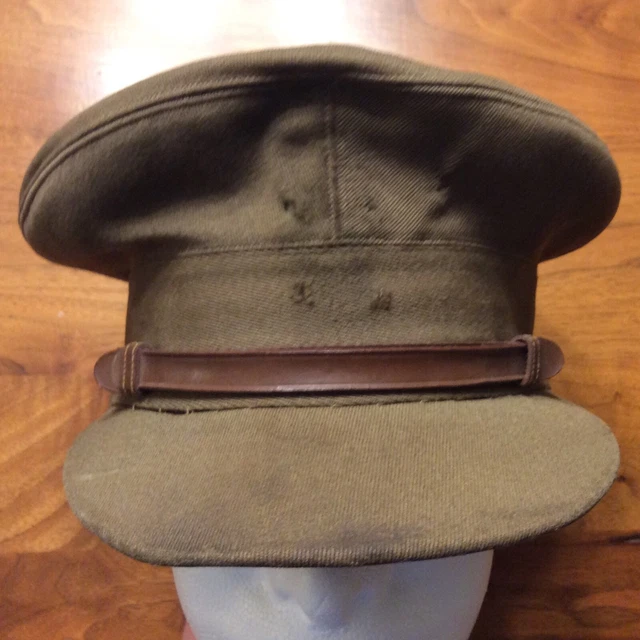 ORIGINAL LATE WW1 POST WW1 1920s CANADA MILITARY OFFICERS PEAKED CAP ...