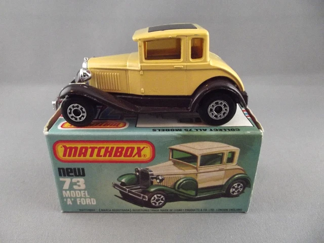 MATCHBOX SUPERFAST 73 Ford Model A Car Tan/Dark Brown Nmib 1982 £10.00 ...