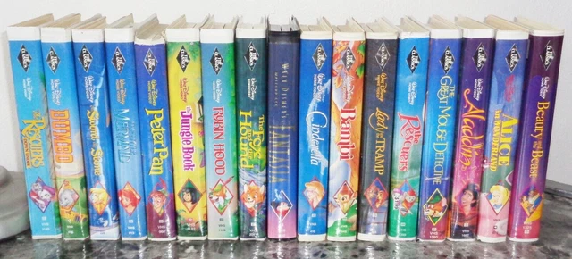 Disney Black Diamond The Classics Clamshell Vhs Complete Set Of 17 553 4470